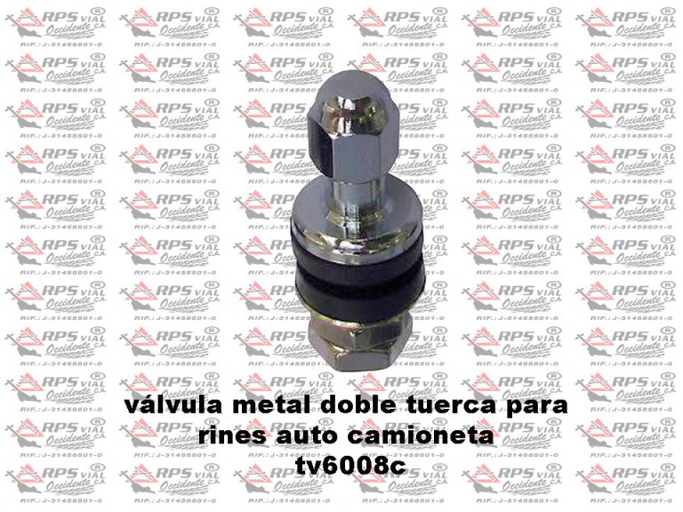 Válvula metal doble tuerca para rines auto camioneta tv6008c - RPS VIAL ...